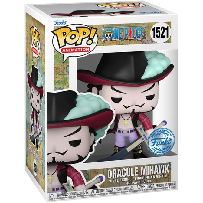 Funko Pop Dracule Mihawk Special Edition - One Piece 1521 - Ziggytoys